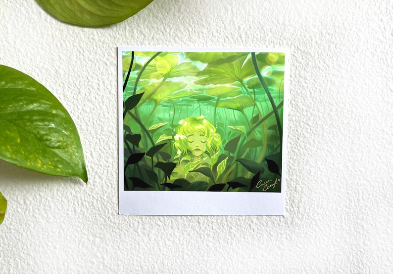 Lily Fae, Lilypad Pond, River Fairy, Digital Illustration, Green Fairy ...