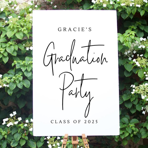 Graduation Party Sign College Graduation Sign Graduation Party Welcome ...