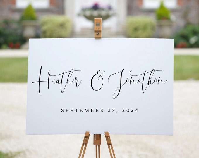Wedding Sign | Wedding Welcome Sign | Wedding Ceremony Sign | Digital ...