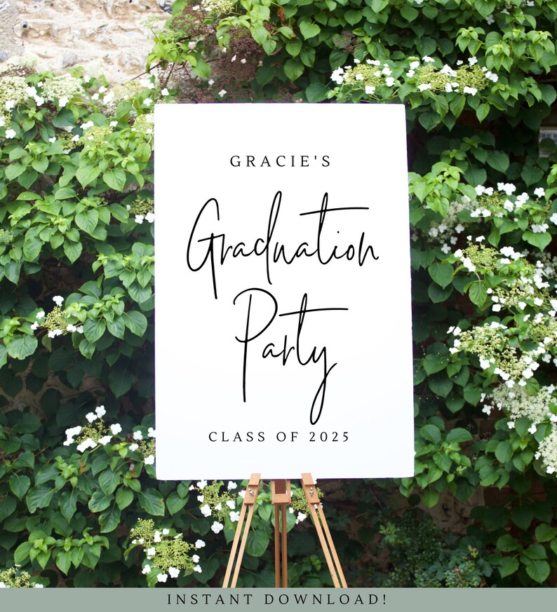 Graduation Party Sign College Graduation Sign Graduation Party Welcome ...