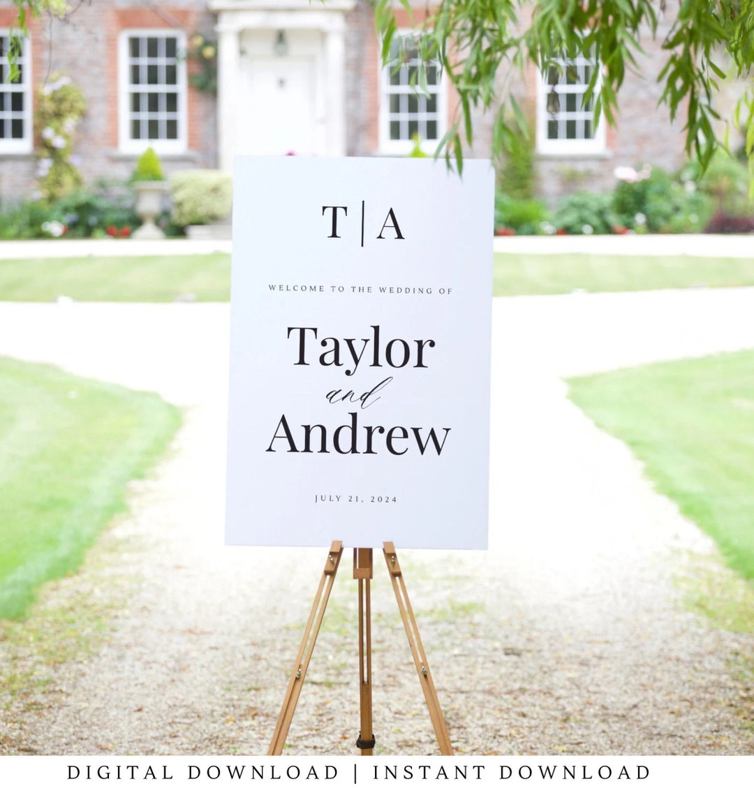 Wedding Welcome Sign | Wedding Ceremony Sign | Ceremony Welcome Sign ...