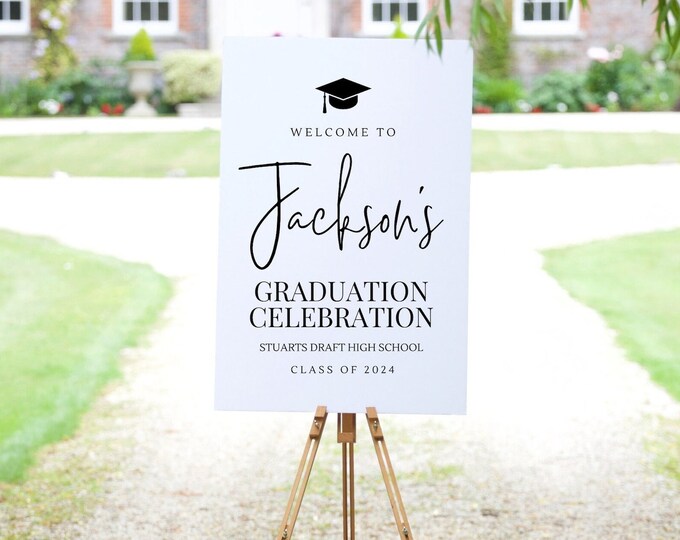 Graduation Party Sign | College Graduation Sign | Graduation Party ...