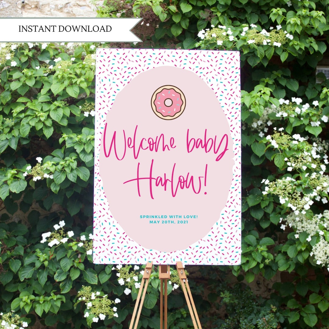 Baby Sprinkle Sign | Sprinkle Baby Shower Sign | Custom Birthday Sign ...