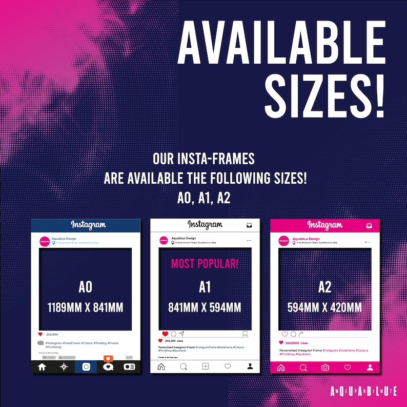 Personalised Instagram Frames Photo Prop Selfie Frame Instaframe Free ...