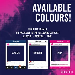 Personalised Instagram Frames Photo Prop Selfie Frame Instaframe Free ...