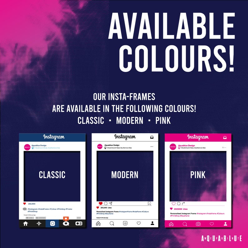 Personalised Instagram Frames Photo Prop Selfie Frame Instaframe Free ...