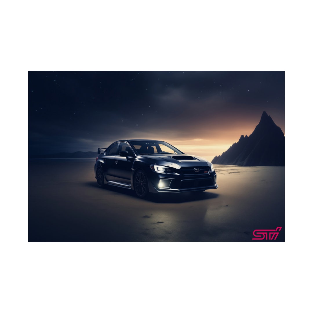Subaru WRX STI Starry Night Poster - Etsy