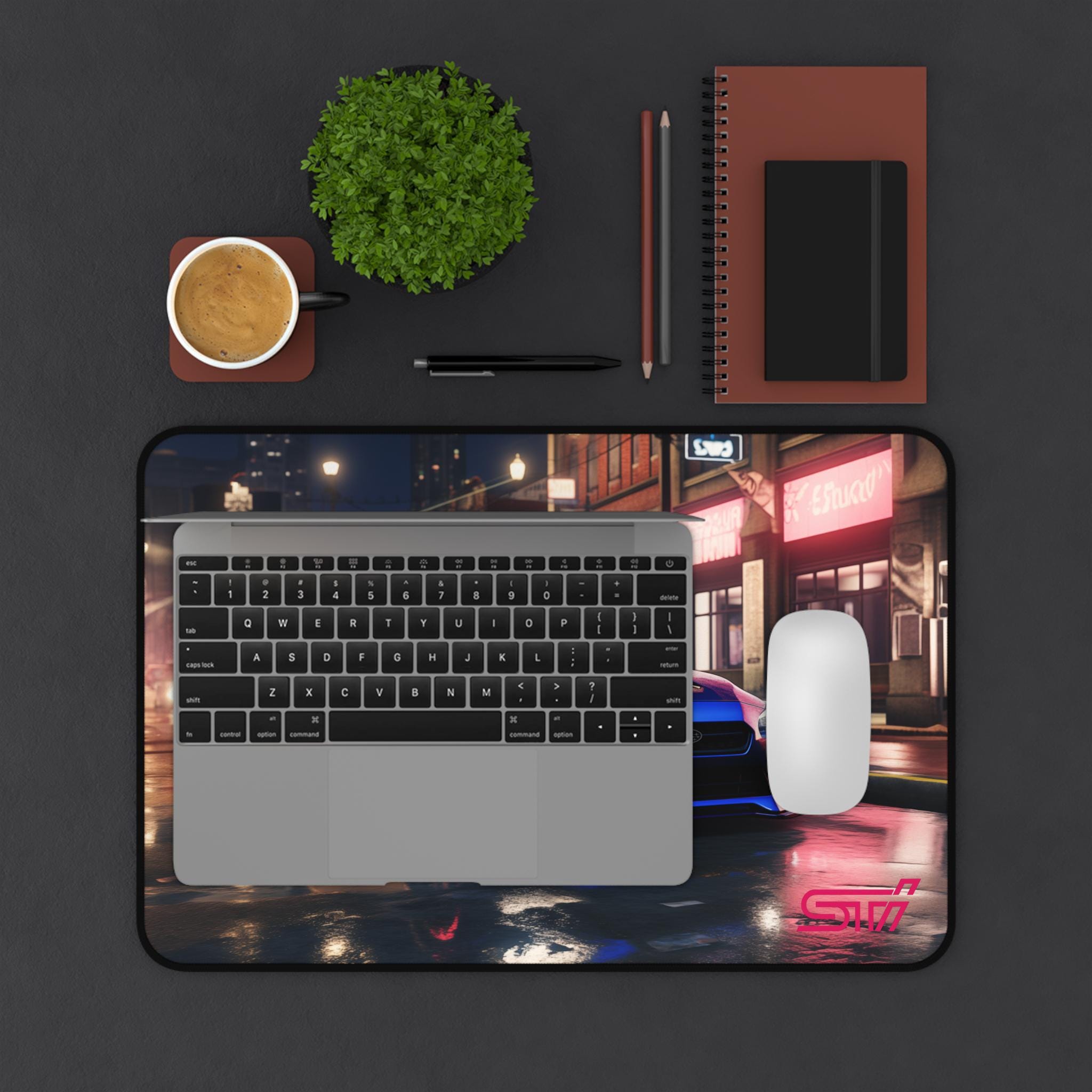 Subaru WRX STI Cyberpunk World Rally Blue Desk Mat - Etsy