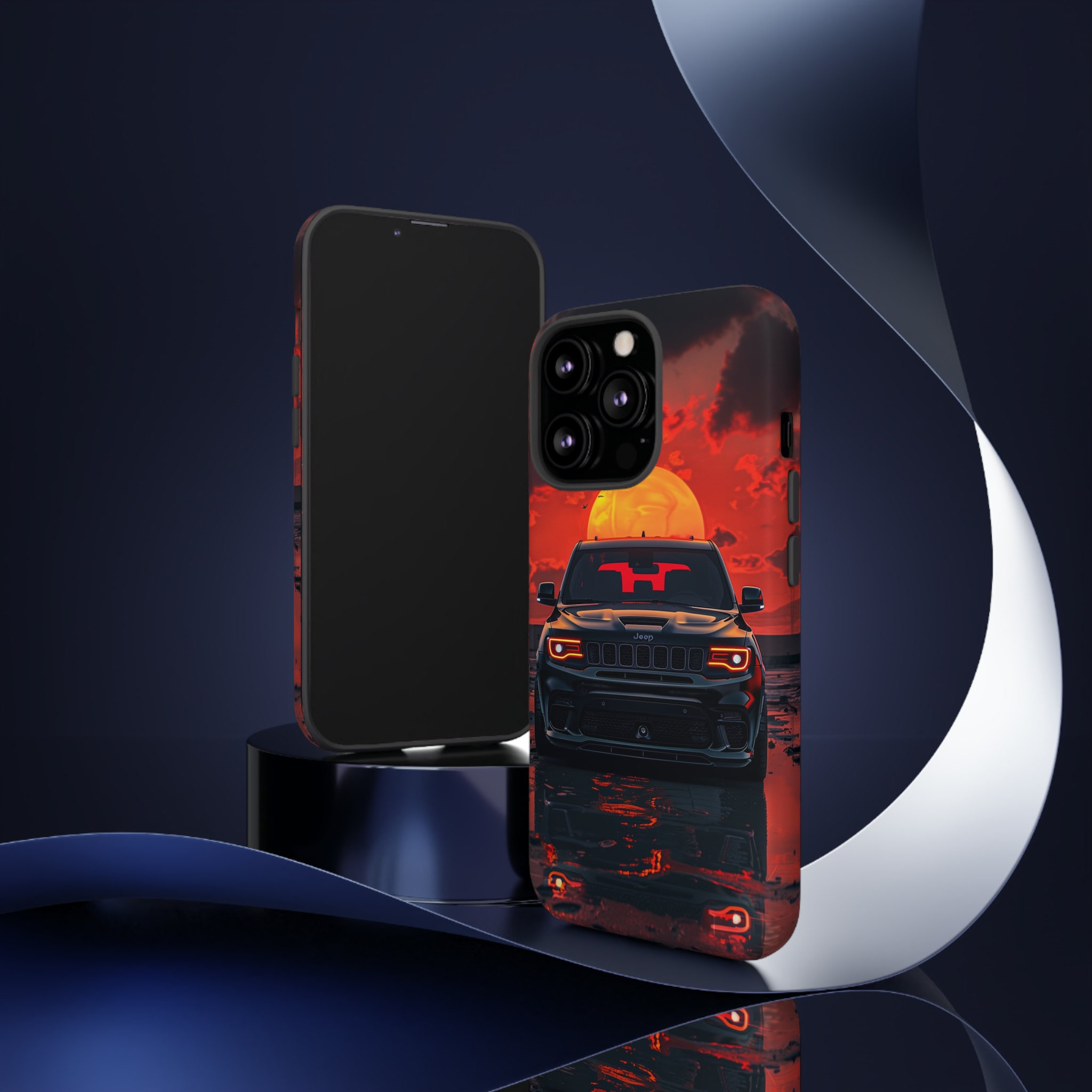 Jeep SRT Trackhawk Evil Sunset Tough Phone Case iphone/samsung/google ...