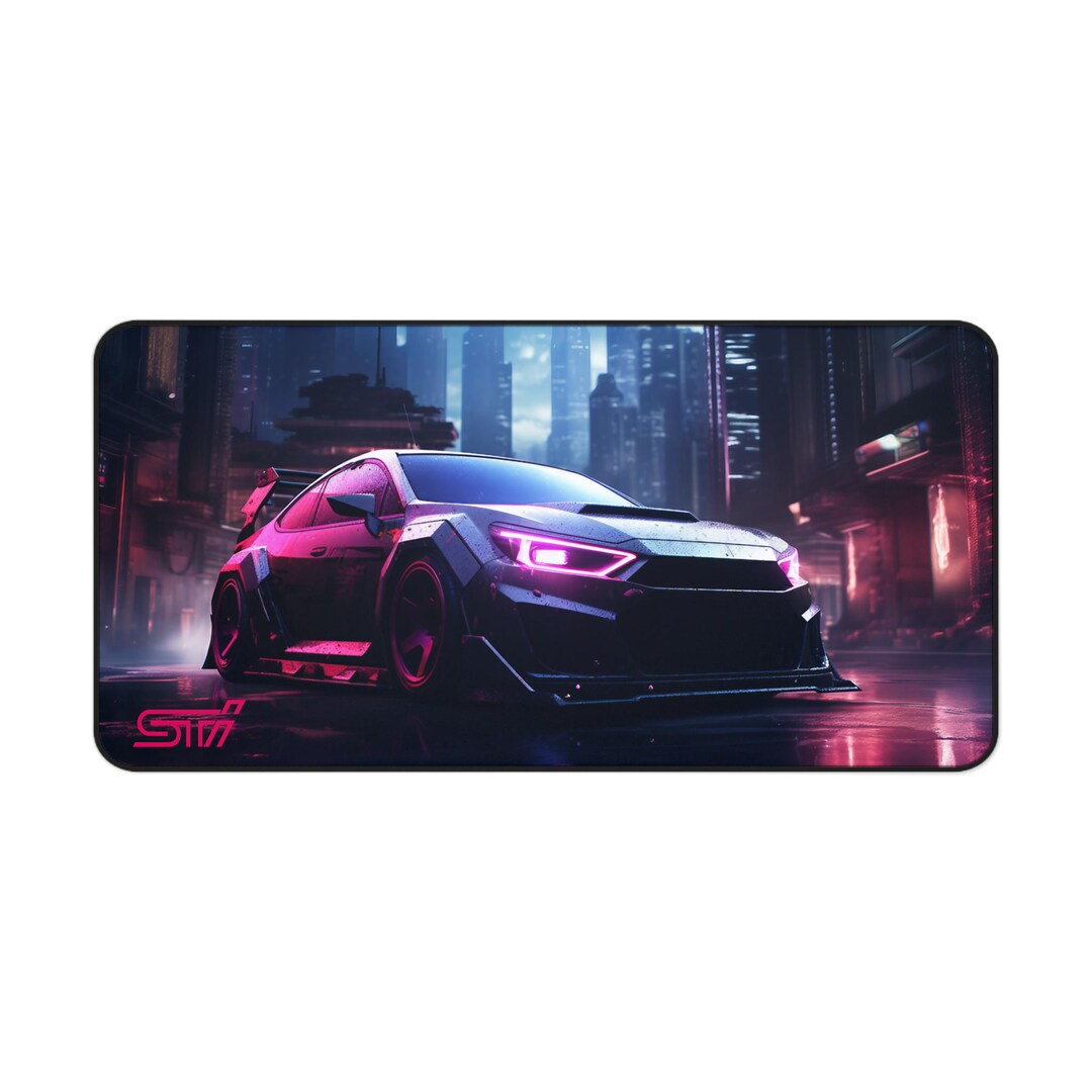 Cyberpunk Subaru WRX Sti Graffiti Bridge Desk Mat - Etsy