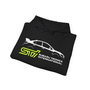 Subaru WRX Sti Silhouette Side Profile Hooded Sweatshirt - Etsy