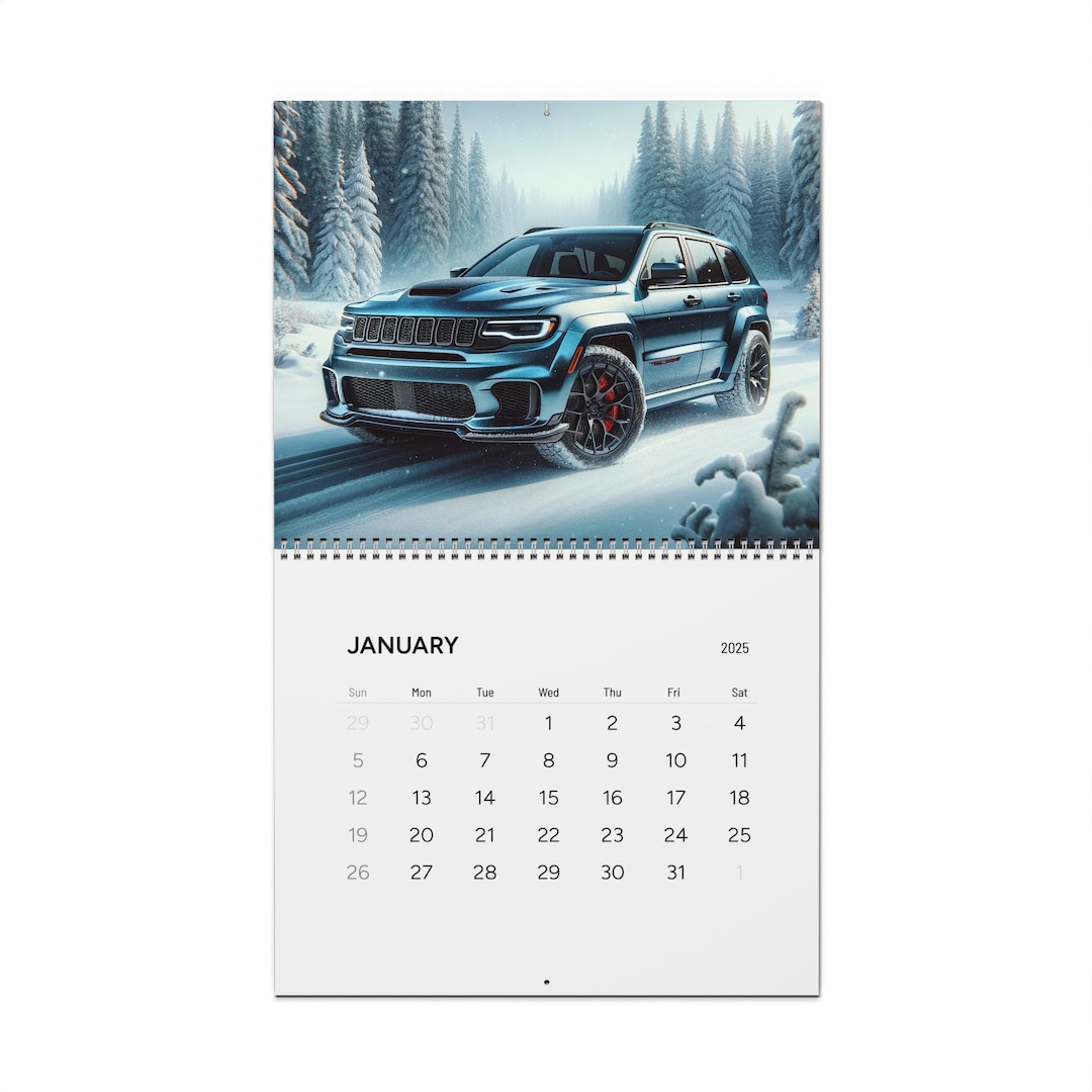 Jeep Trackhawk Wall Calendar 2025 - Etsy