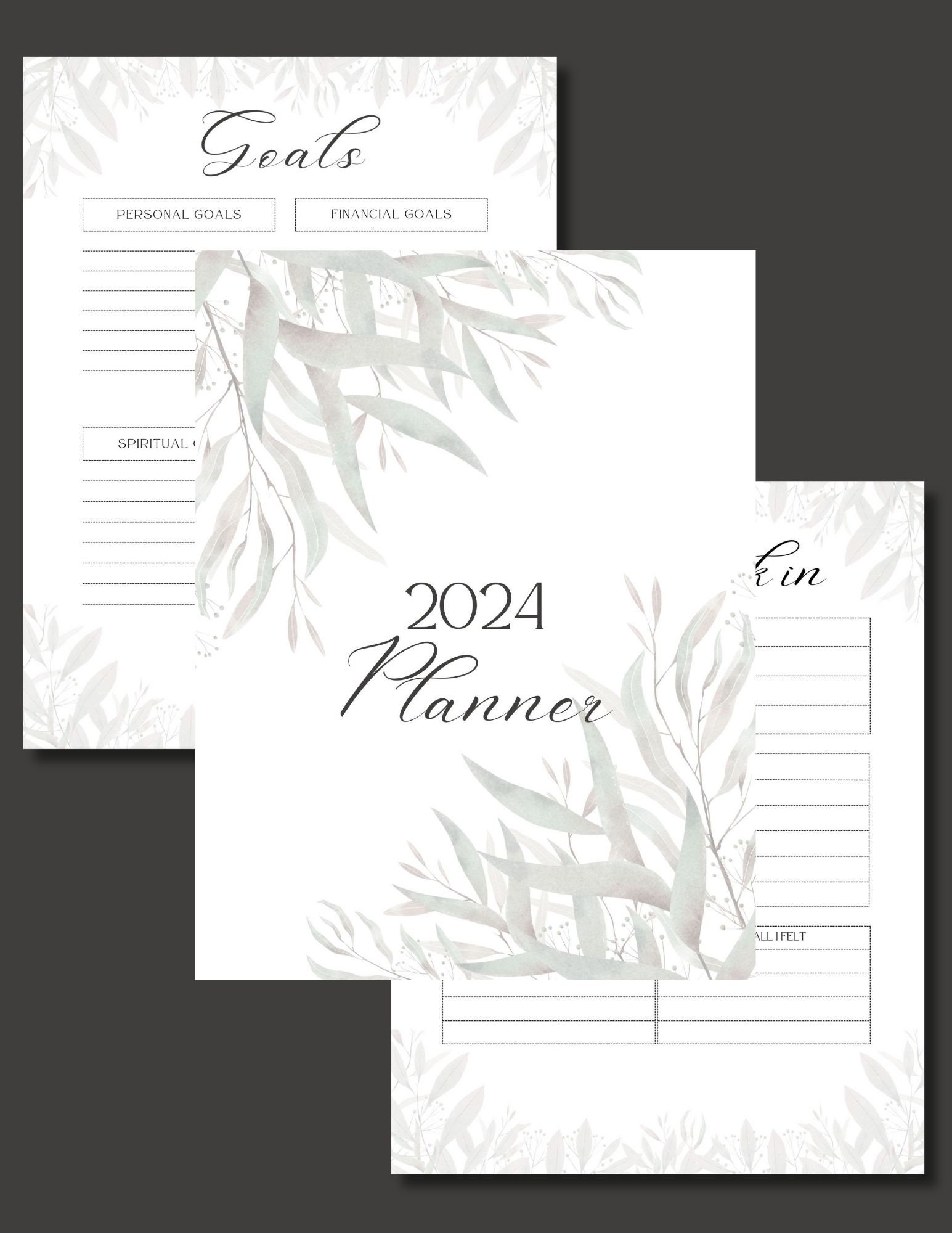 Printable 2024 Calendar Planner - Etsy