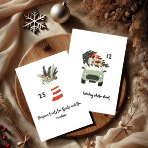 25 Printable Advent Activity Cards for Kids Christmas Bucket List ...