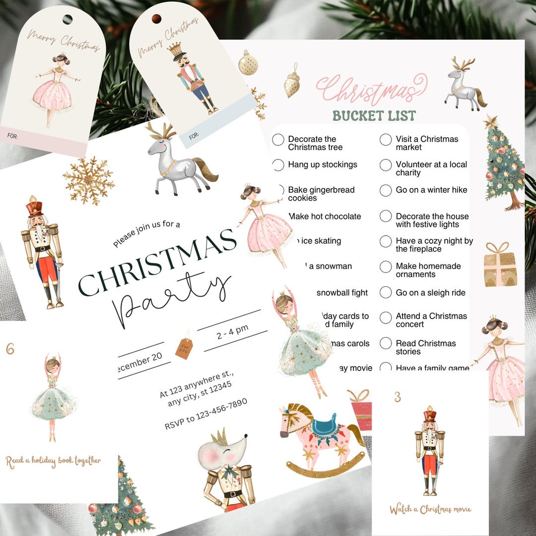 Bundle Advent Activity Cards Printable for Kids Christmas Bucket List ...