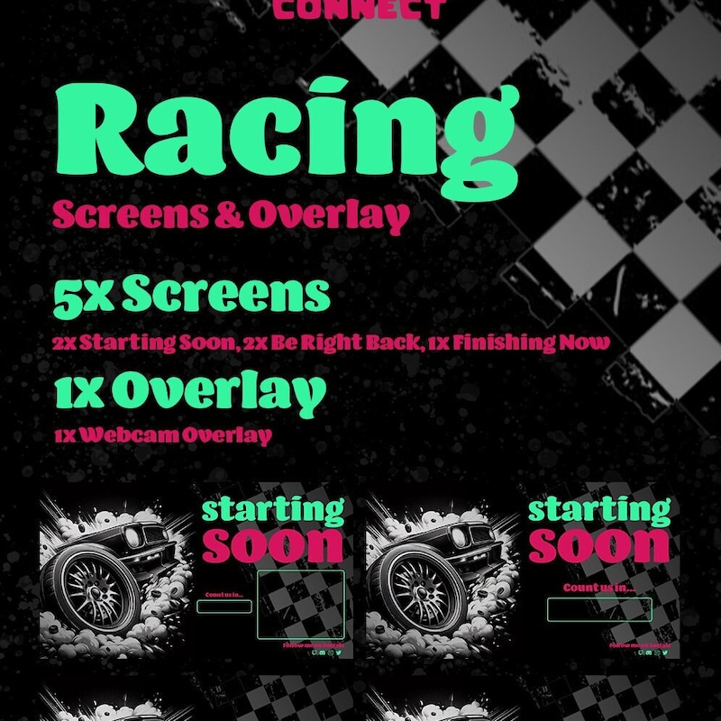 Racing Twitch Overlay - Etsy