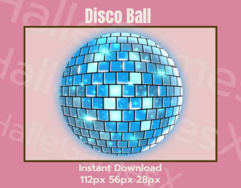 Blue Disco Ball Emote / Twitch Emote - Etsy