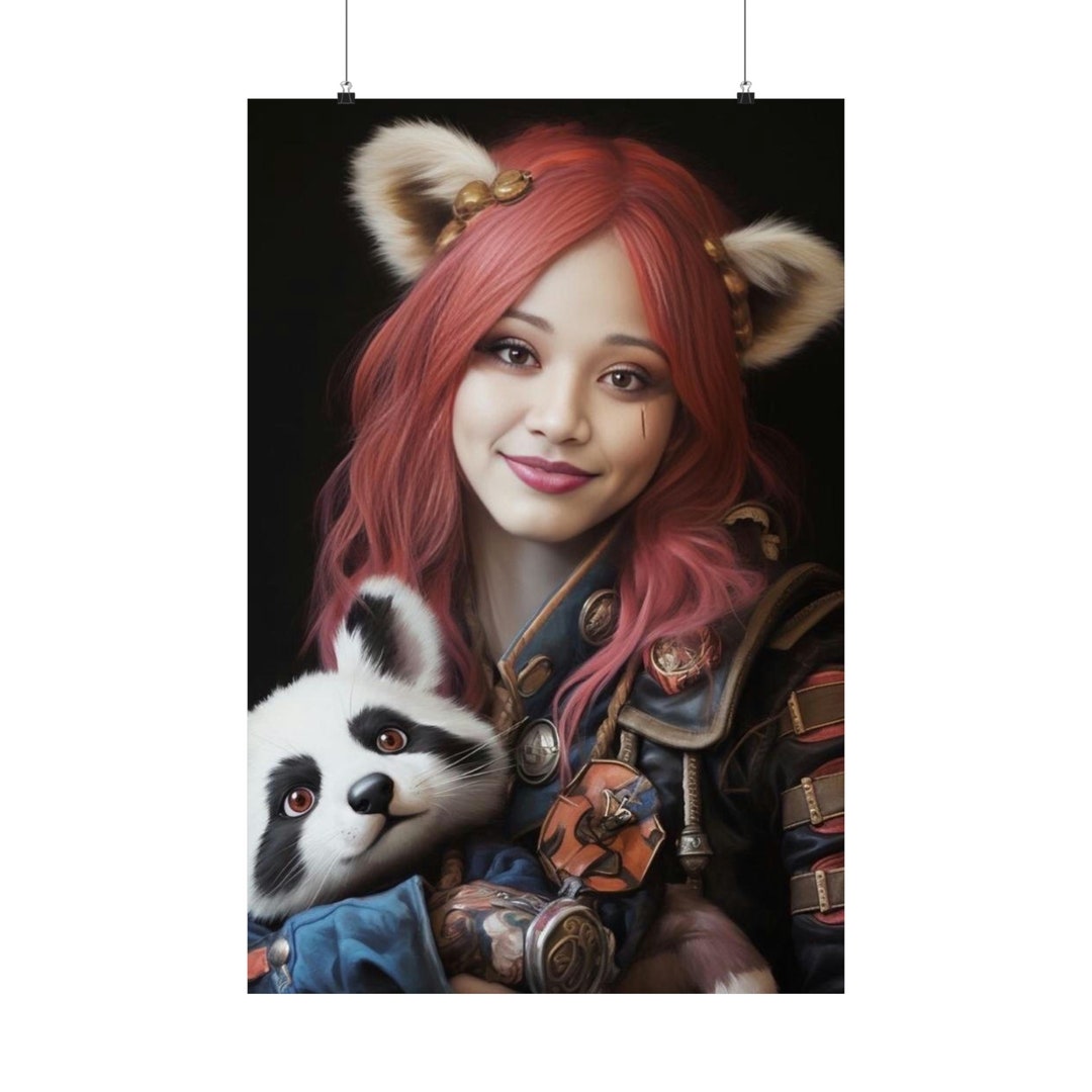 Hageshi Kemono, Red Panda Girl & Cute Baby Panda, One Piece Hageshi ...