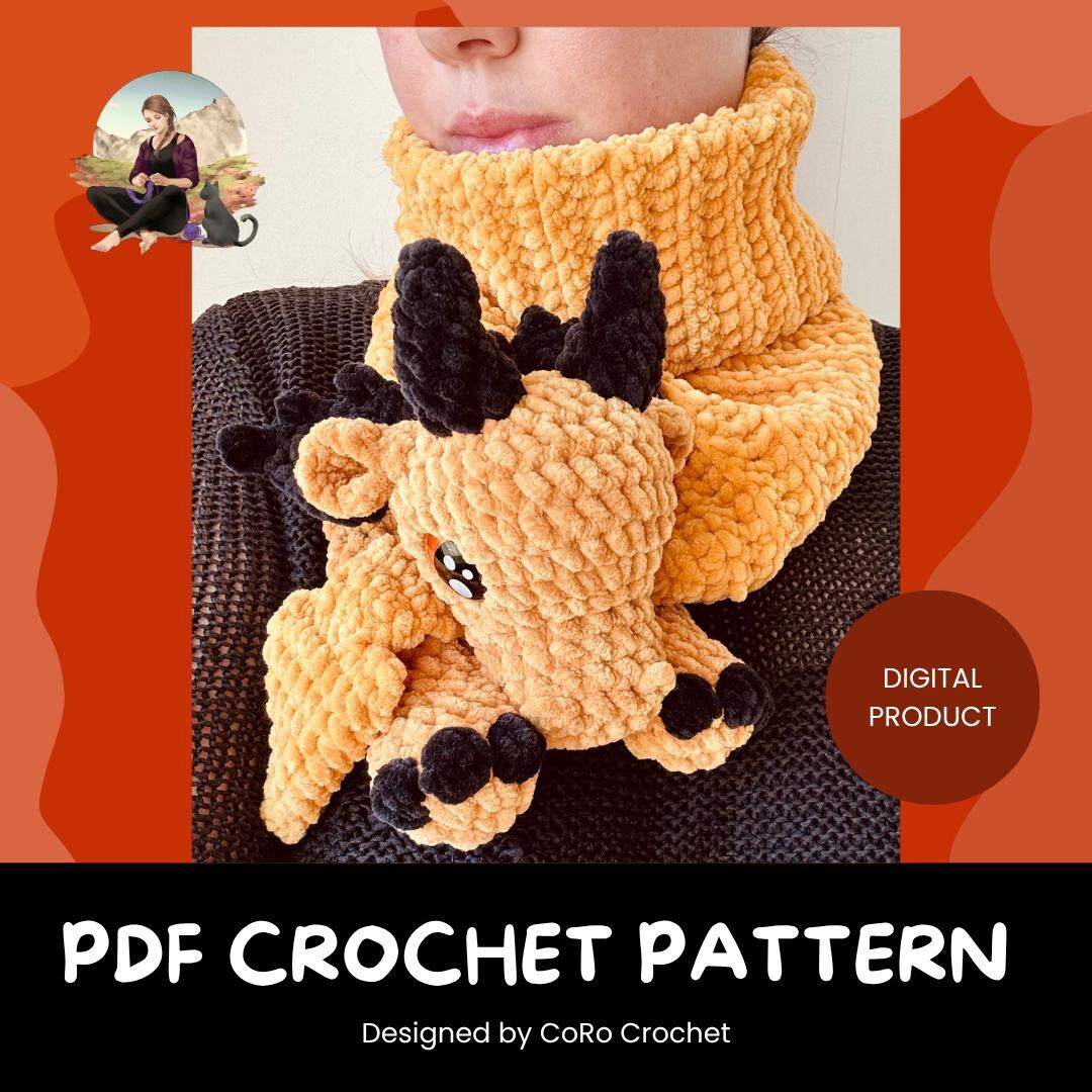 Dragon Scarf - PDF Crochet Pattern - Crochet Pattern - English (US ...