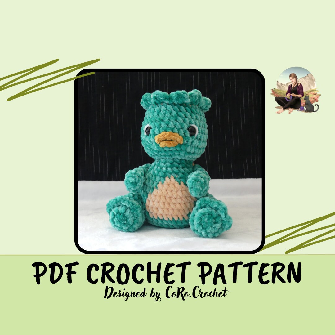Kyuri the Kappa - PDF Crochet Pattern - Crochet Pattern - English (US ...