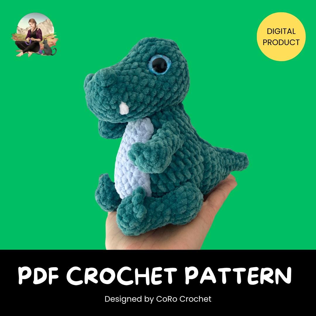 Dile the Baby Croco - PDF Crochet Pattern - Crochet Pattern - English (US Terms) - French - Etsy