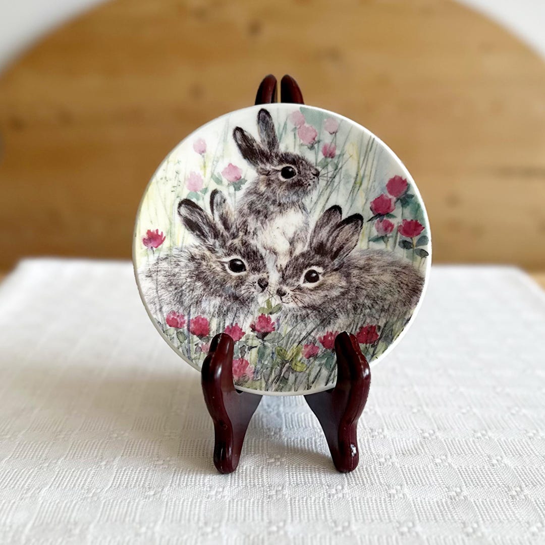 Vintage 1990s Arabia Finland Decorative Mini Wall Hanging Plate Fauna ...