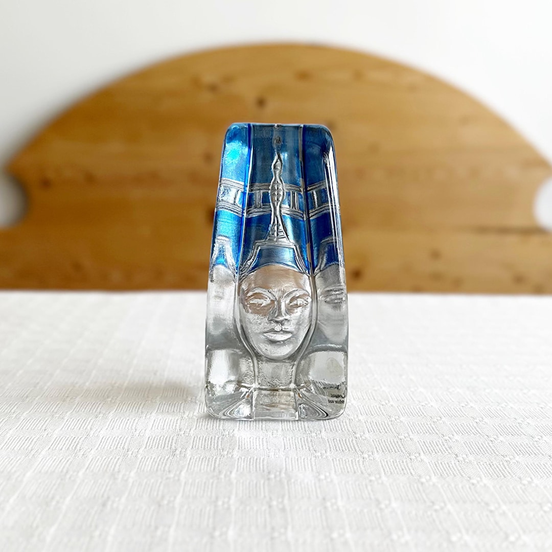 Vintage 1990s Renate Stock-paulsson SEA Glasbruk Nefertiti Glass ...