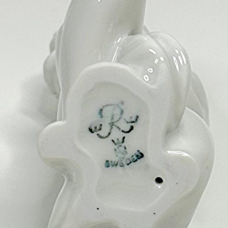 Vintage 1940s Rörstrand Sweden Porcelain Boy With Fish Figurine by ...