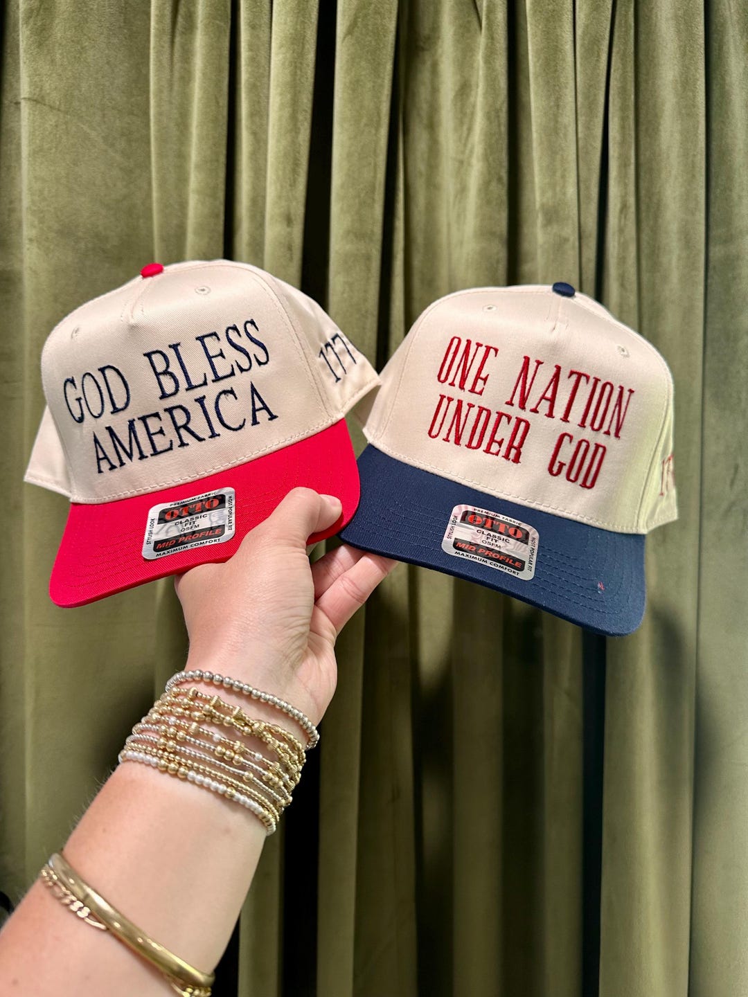 God Bless America / One Nation Under God - Embroidered Trucker Hat - Etsy