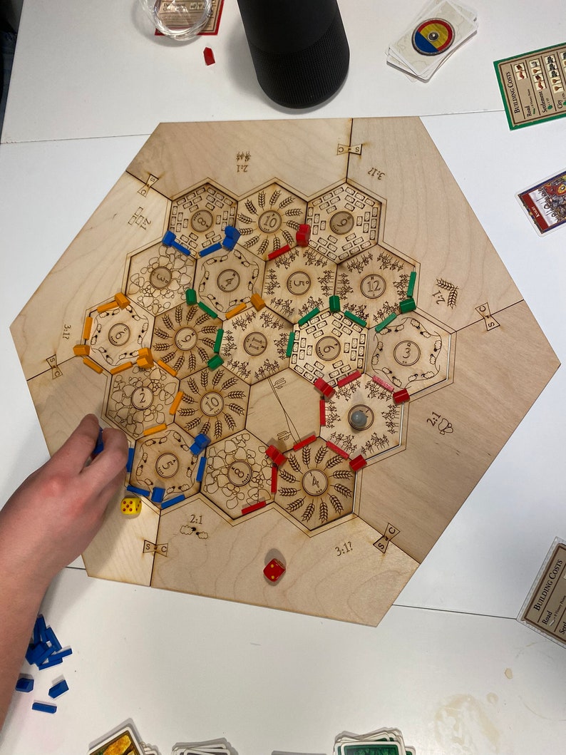 Custom Settlers of Catan Board - Etsy Custom Settlers of Catan Board - Etsy