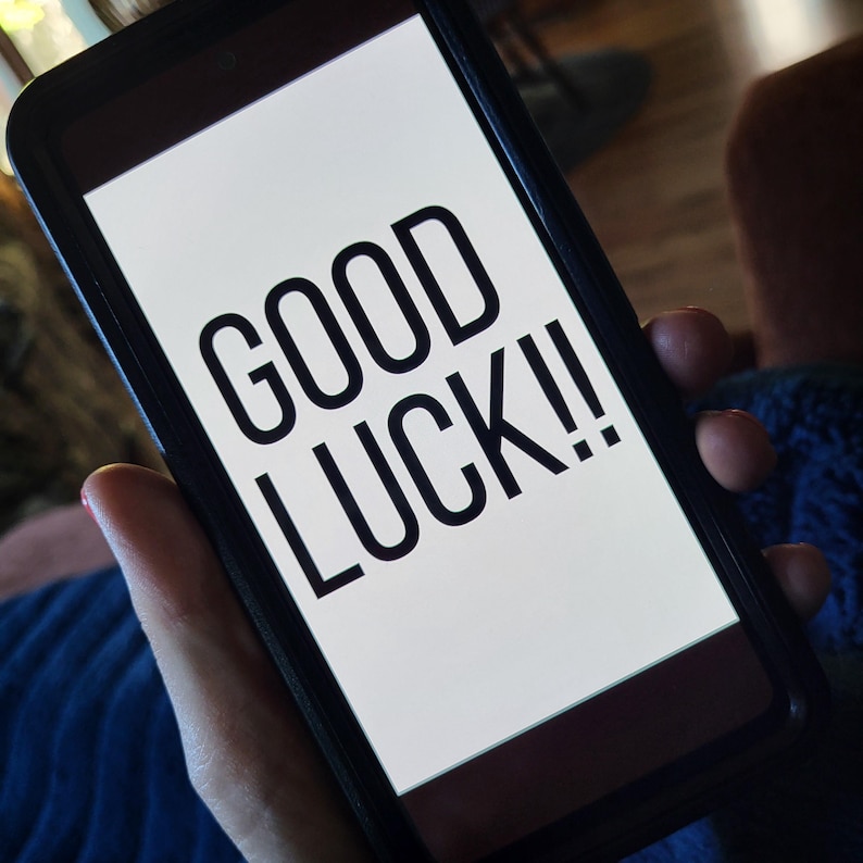 Good Luck Audio Video Text Message - Etsy
