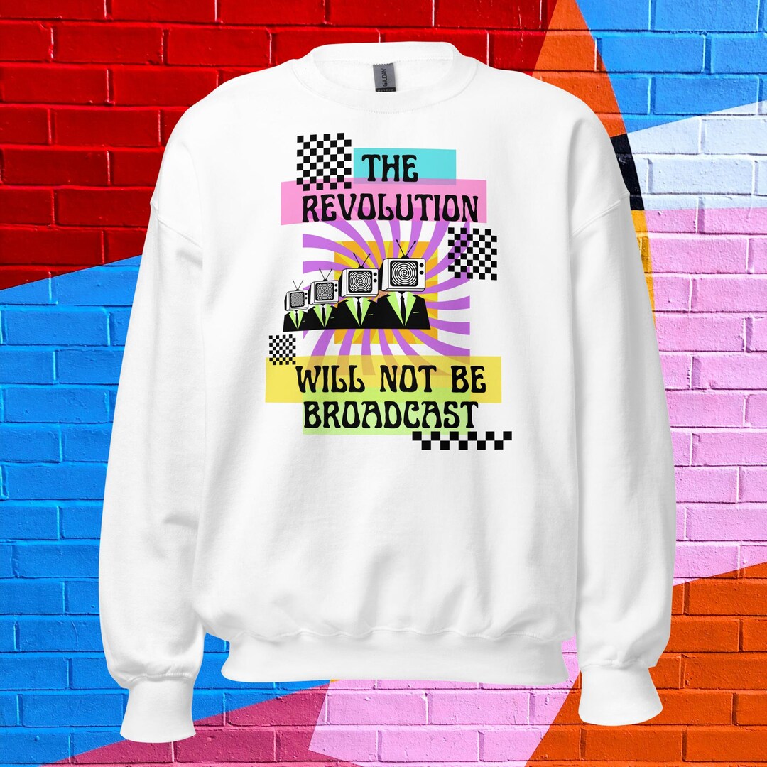 Unisex Revolution 90s Punk Rock Sweatshirt-punk Rock Style Top- Ninety ...