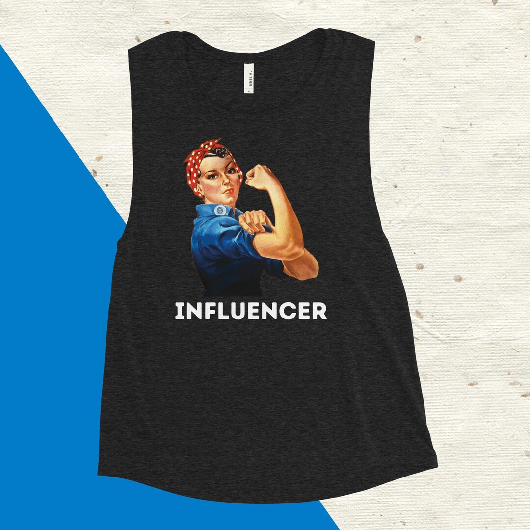 Rosie the Riveter Muscle Tank Top, Powerful Woman Graphic - Etsy