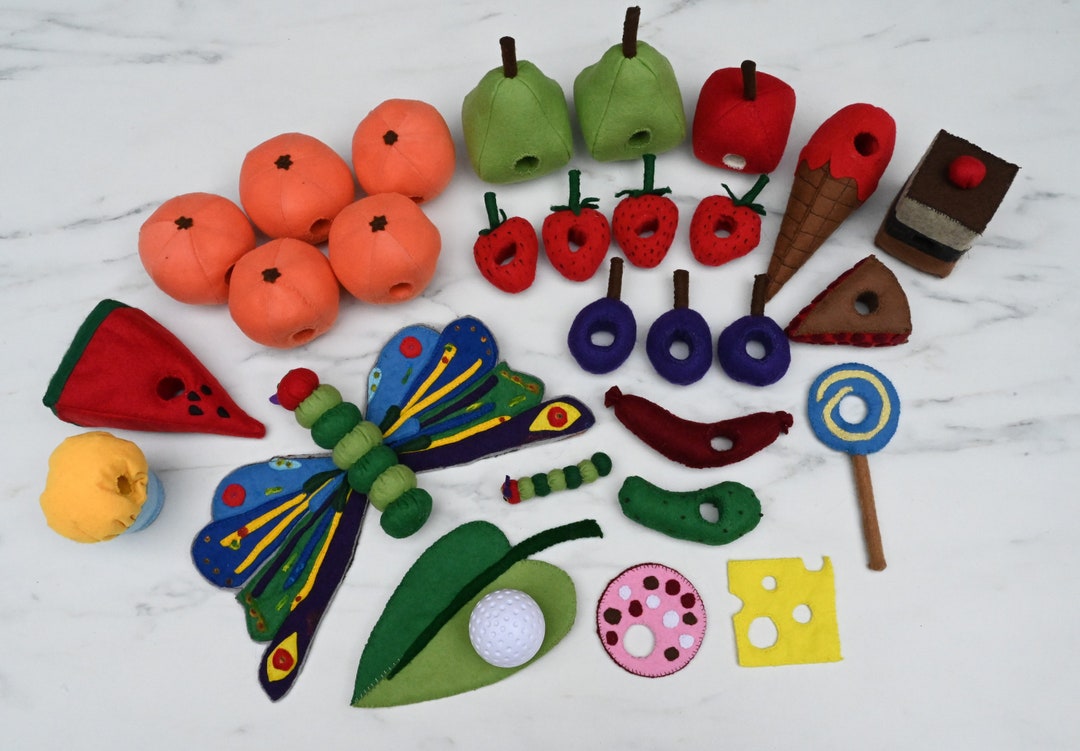 The Very Hungry Caterpillar 3D Felt Story Set - Etsy