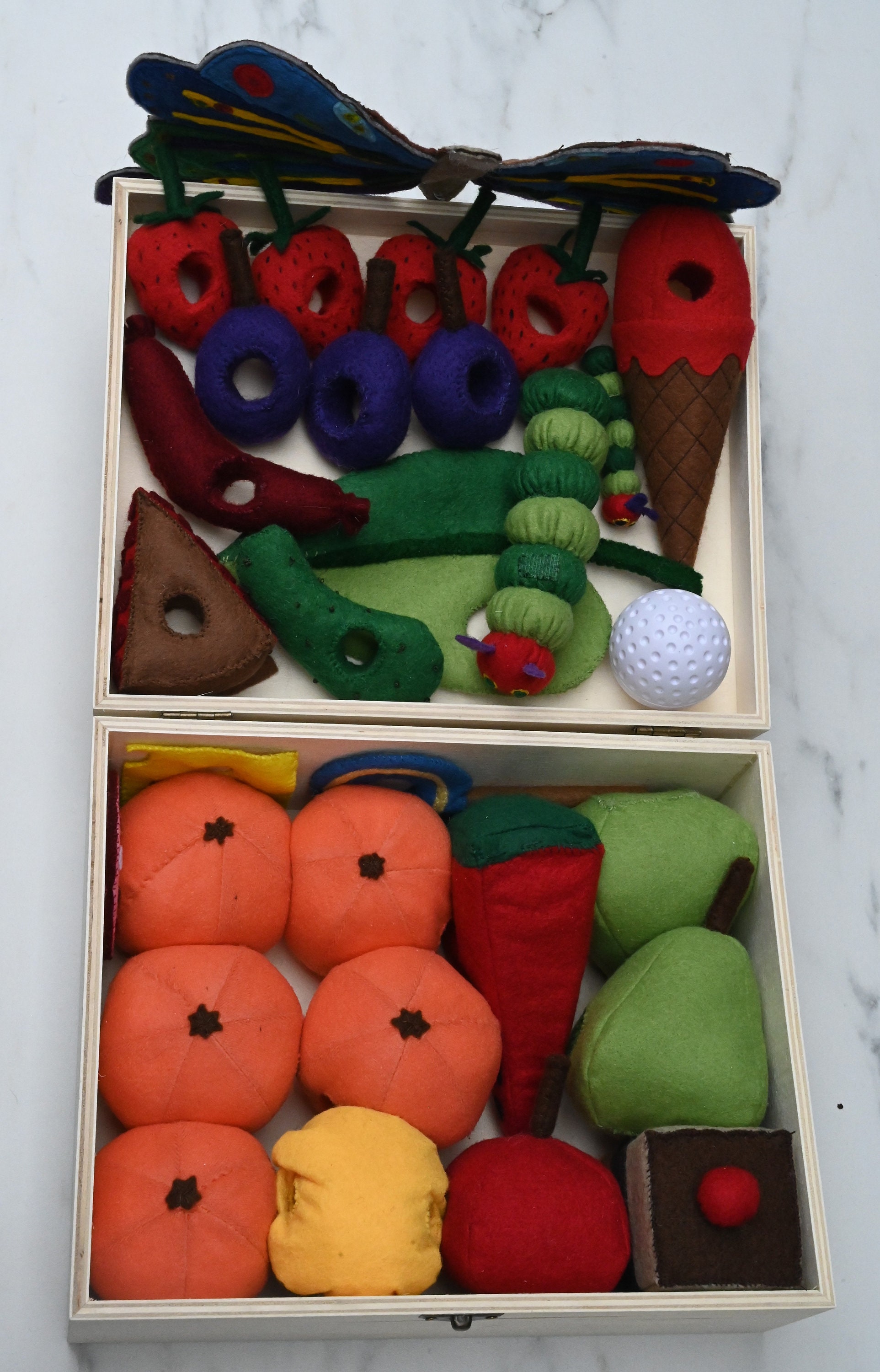 The Very Hungry Caterpillar 3D Felt Story Set - Etsy Australia
