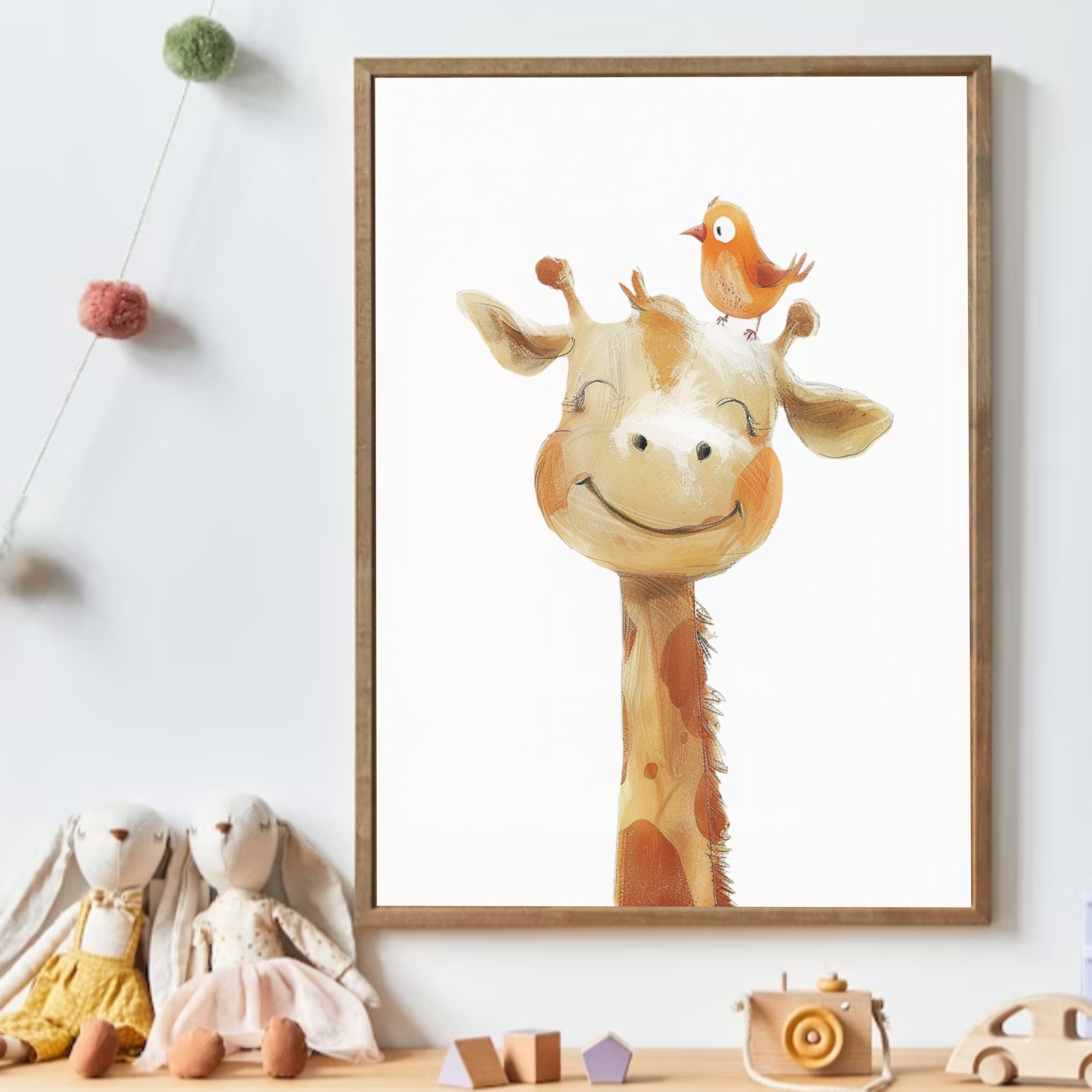 Giraffe Poster, Nursery Print, Safari Nursery Decor, PRINTABLE ...