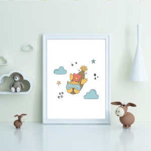 Superhero Poster, Baby Boy Art, Superhero Prints, Superhero Wall Art ...