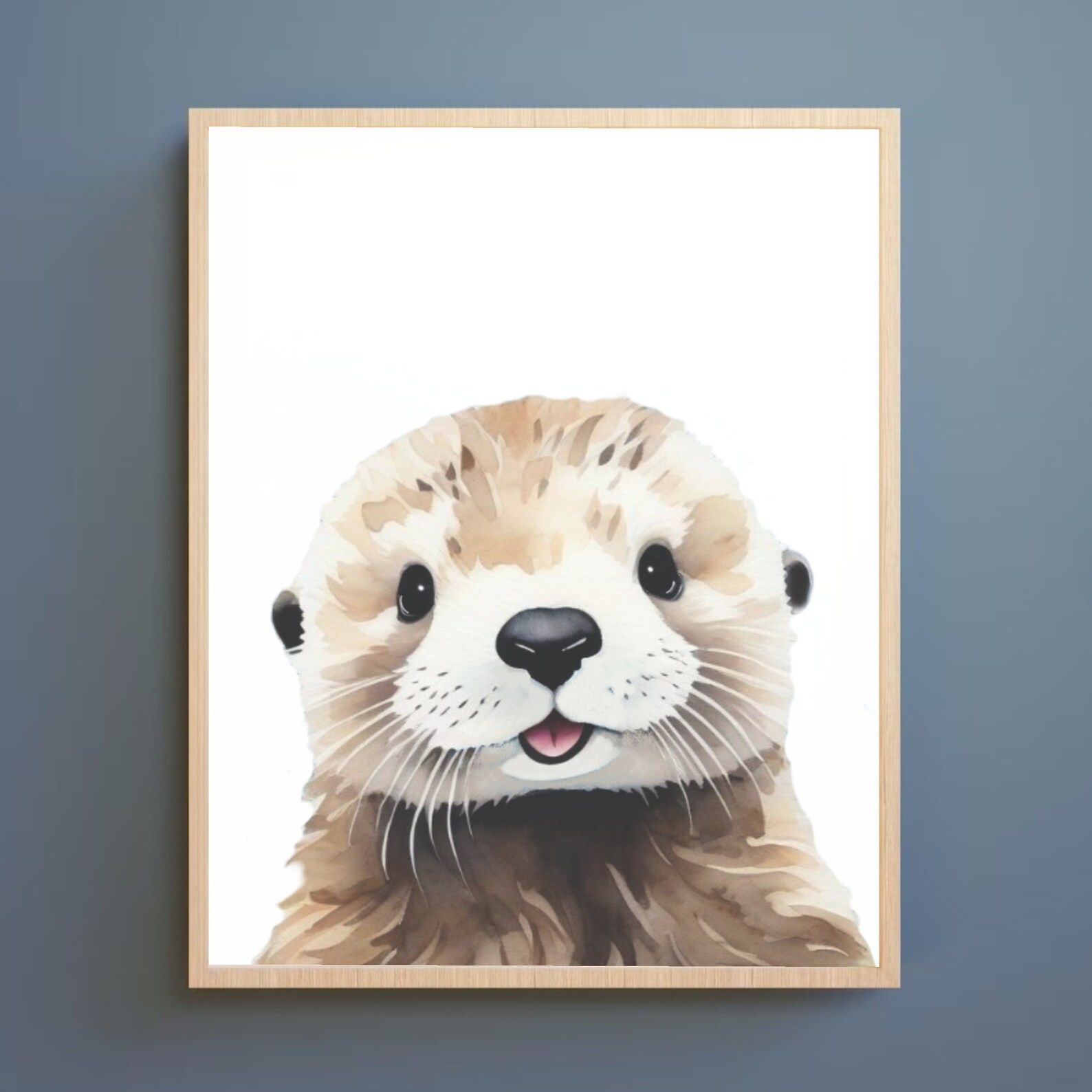 PRINTABLE, Otter Print, Watercolor Art, Printable Poster, Digital ...