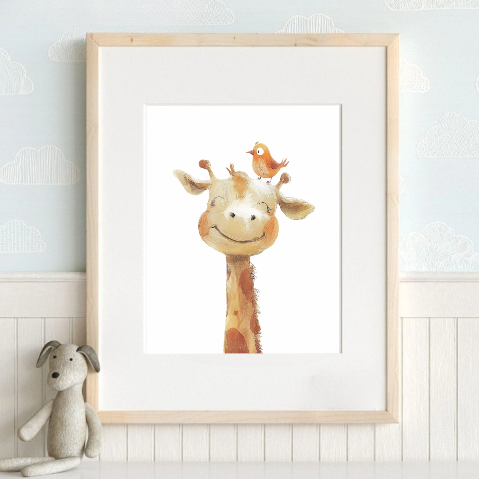 Giraffe Poster, Nursery Print, Safari Nursery Decor, PRINTABLE ...