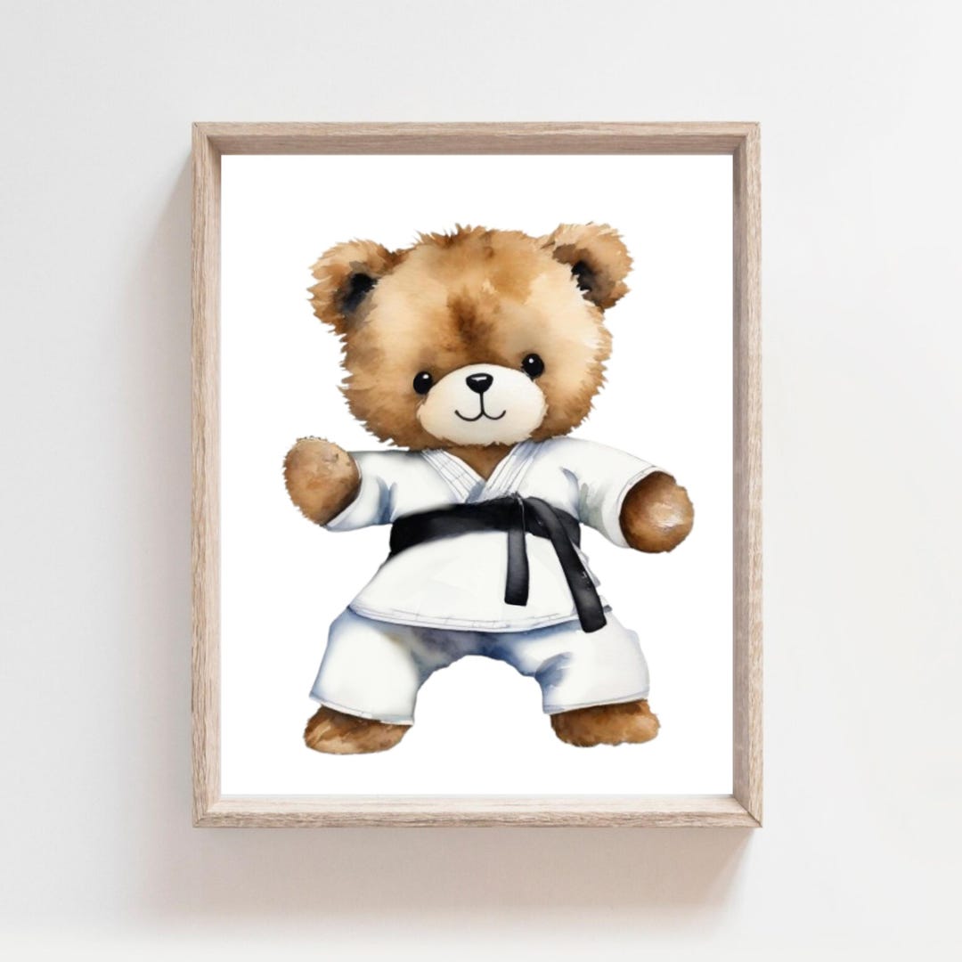 Karate Print, Judo Poster, Karate Poster, Sport Animal Poster ...