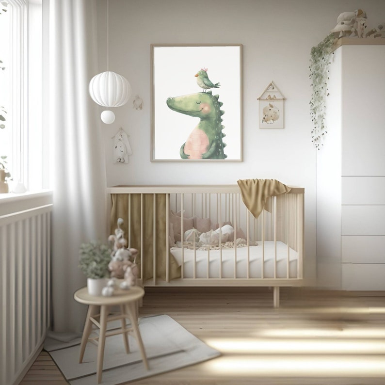 Crocodile Poster, Alligator Wall Art, Safari Wall Decor, Kids Playroom ...