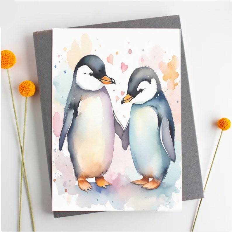 PRINTABLE Penguin Poster, Nursery Wall Art, Baby Animal Prints, Nursery ...