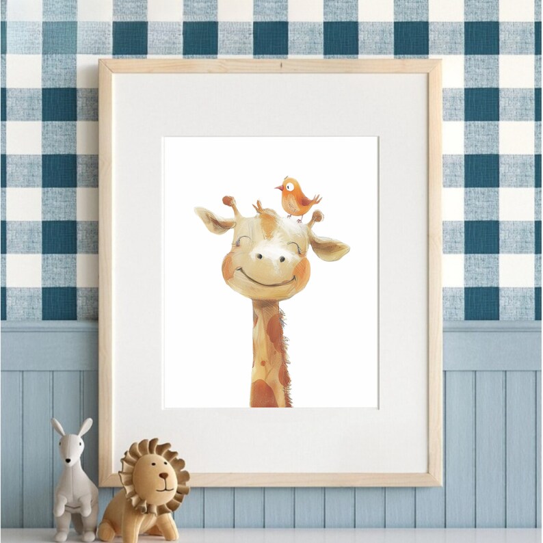 Giraffe Poster, Nursery Print, Safari Nursery Decor, PRINTABLE ...