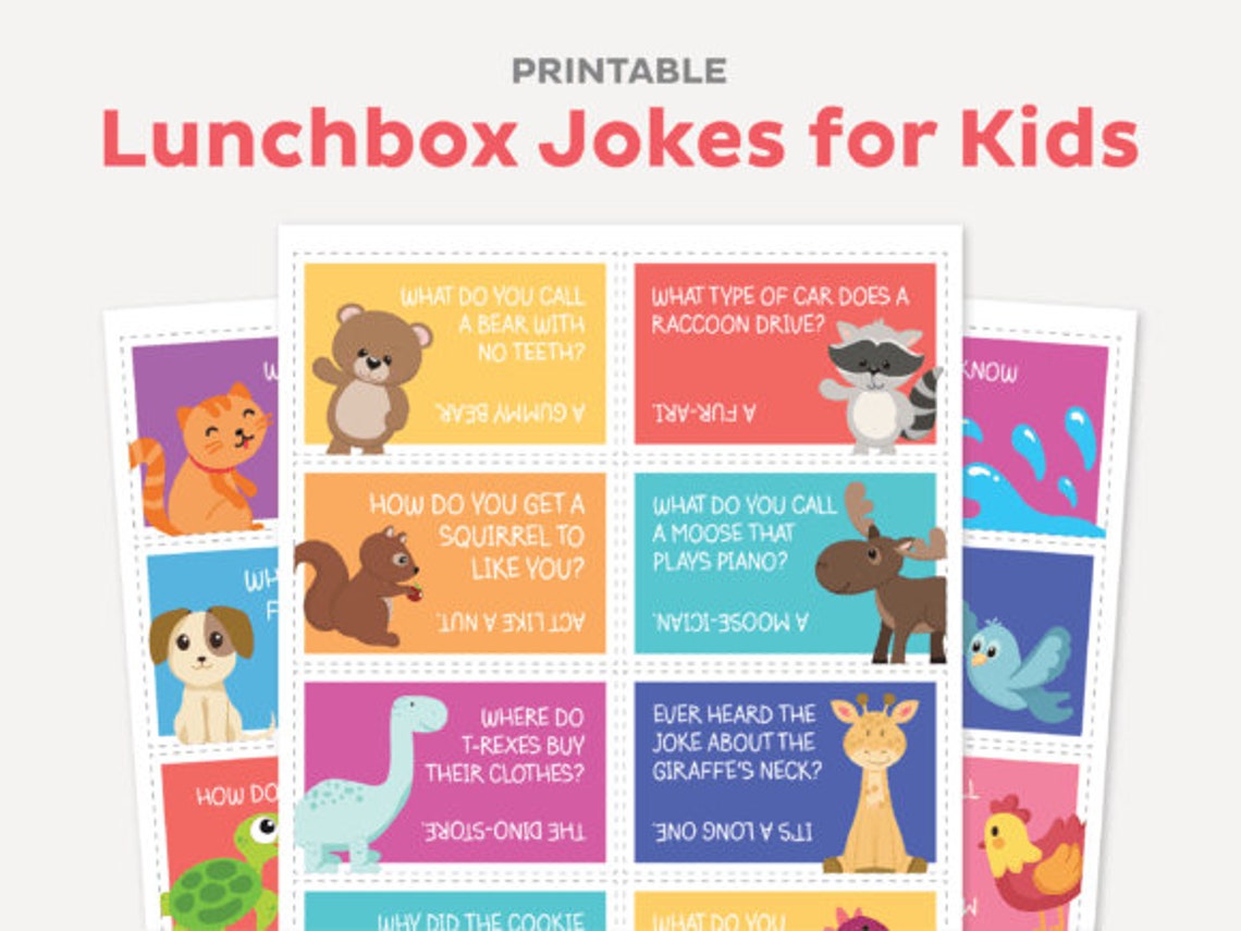 Lunchbox Jokes Printable, Lunch Box Notes, Jokes for Kids, Lunchbox ...
