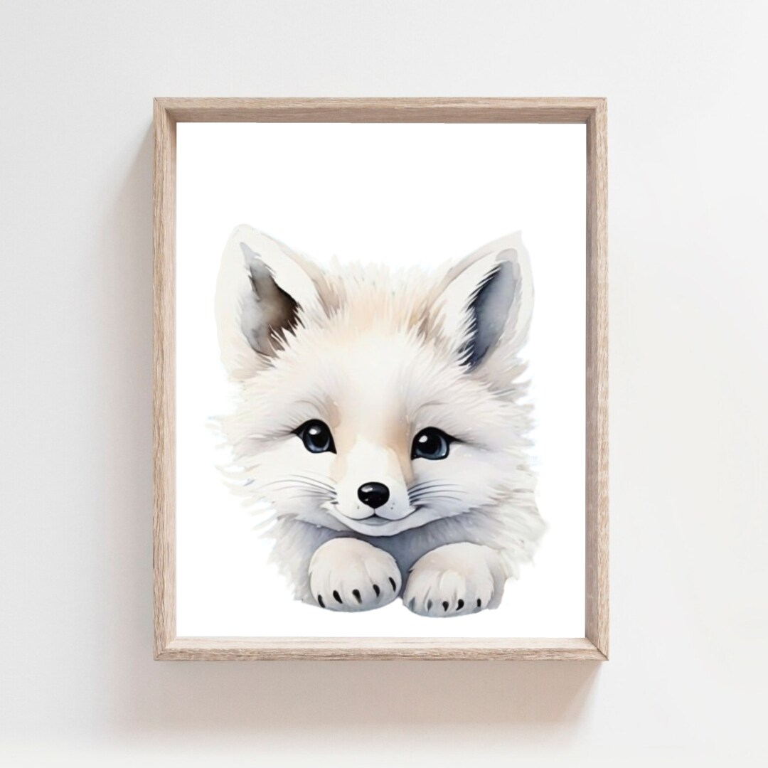 Fox Wall Art, Kids Printable Art, Trendy 2024 Nursery Rooms, Children ...