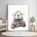 PRINTABLE, Otter Print, Watercolor Art, Printable Poster, Digital ...