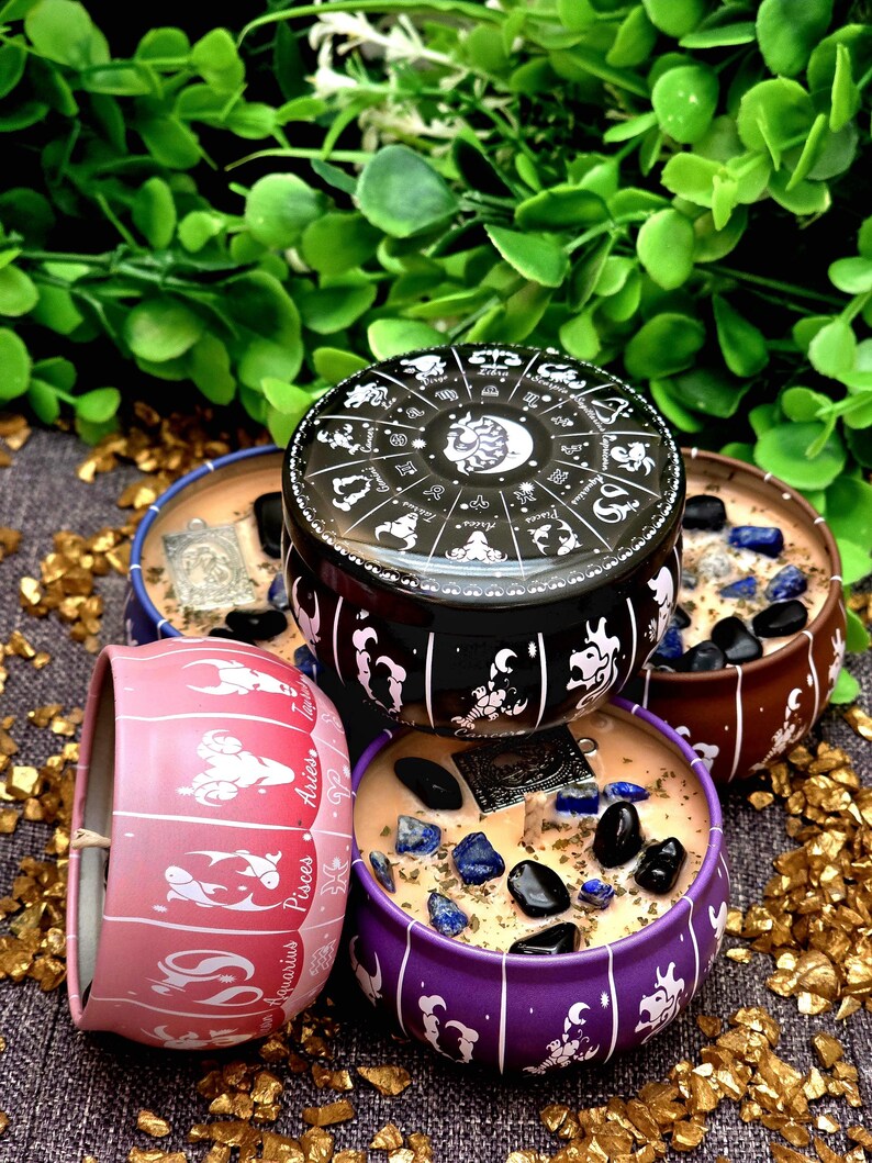 Self Discipline Candle Obsidian Block Negative Energy Sweet Pea Daisy ...