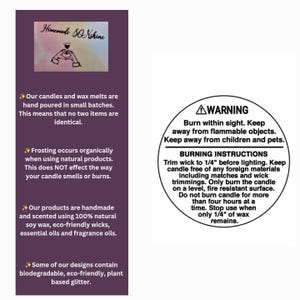 Self Discipline Candle Obsidian Block Negative Energy Sweet Pea Daisy ...