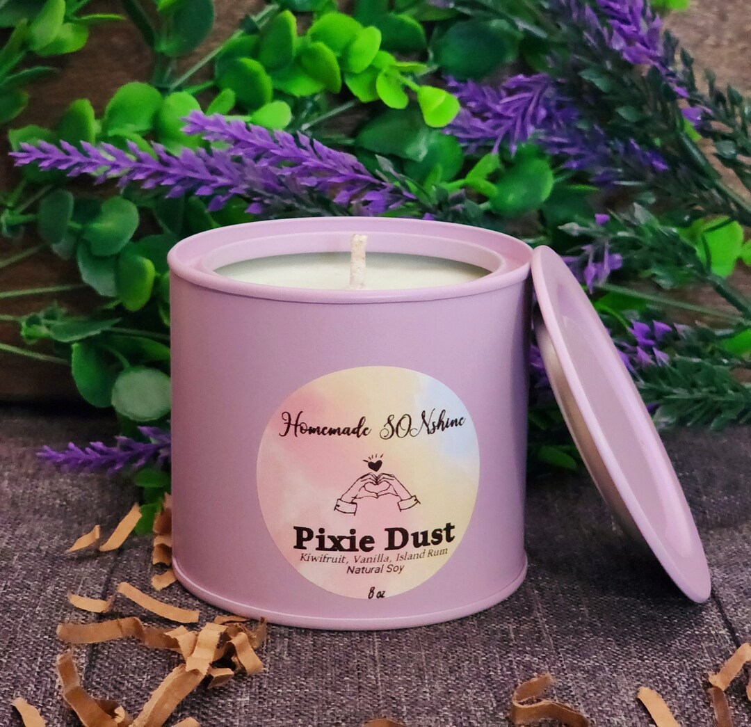 Shimmery Melt Pixie Dust Scented Candle Kiwifruit Infused Fragrance - Etsy