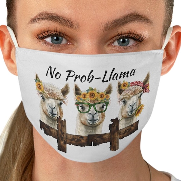 Llama Face Mask - Etsy